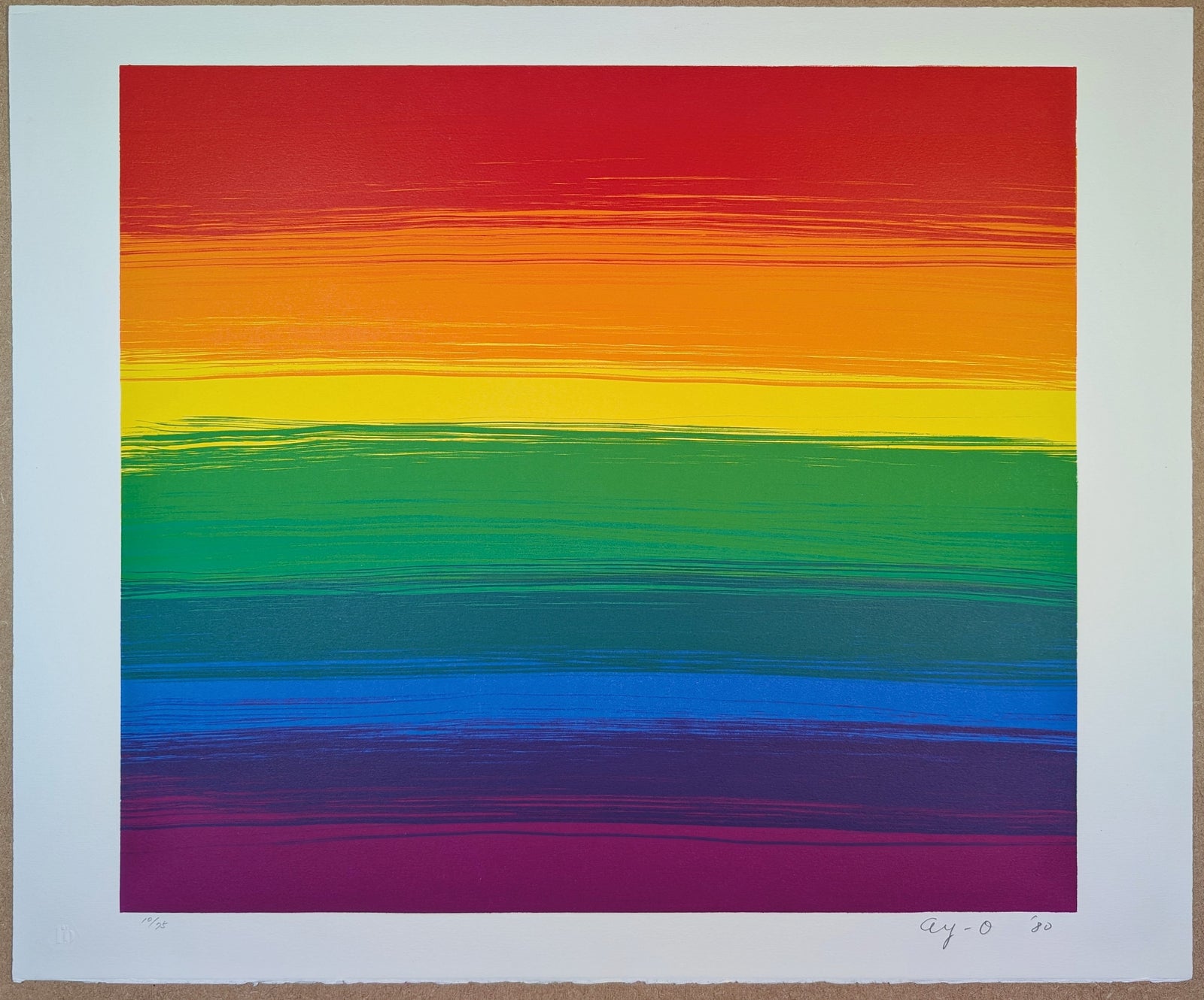 Rainbow by Ay-O | Japanese Silkscreen Print | Kumo Arts